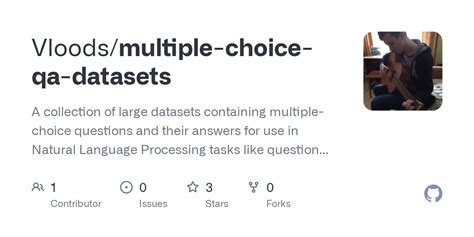 Github Vloodsmultiple Choice Qa Datasets A Collection Of Large Datasets Containing Multiple
