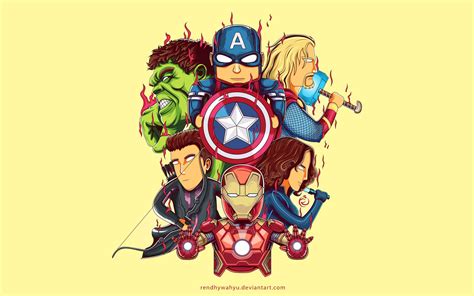 Cute Avengers Wallpaper