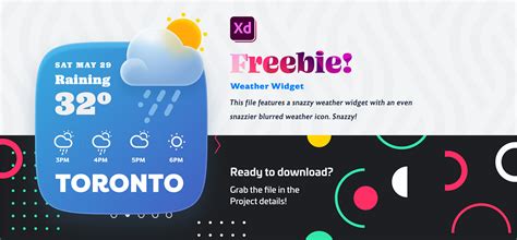Freebie 04 Weather Widget On Behance