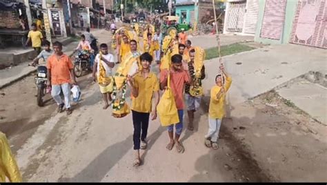 संगम तट से शुरू हुई कावड़ यात्रा शिवालयों पर हुआ जलाभिषेक Patrika News हिन्दी न्यूज