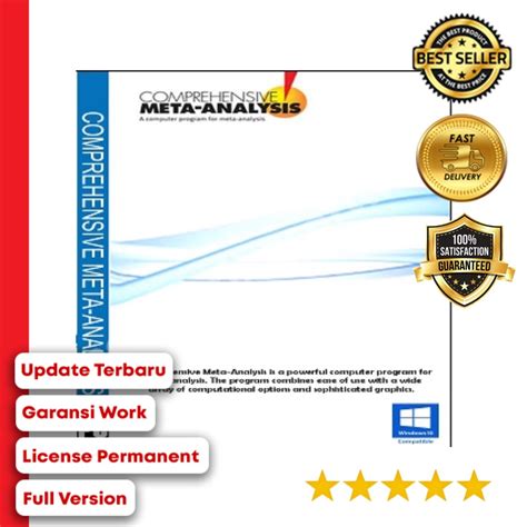 Jual Comprehensive Meta Analysis Cma V37z Lengkap Tutorial Install Di
