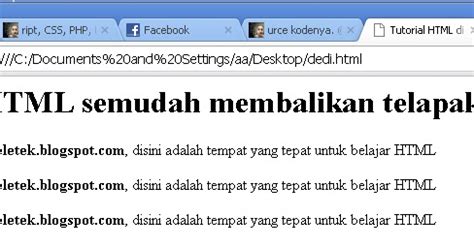 Menebalkan Teks Pada HTML