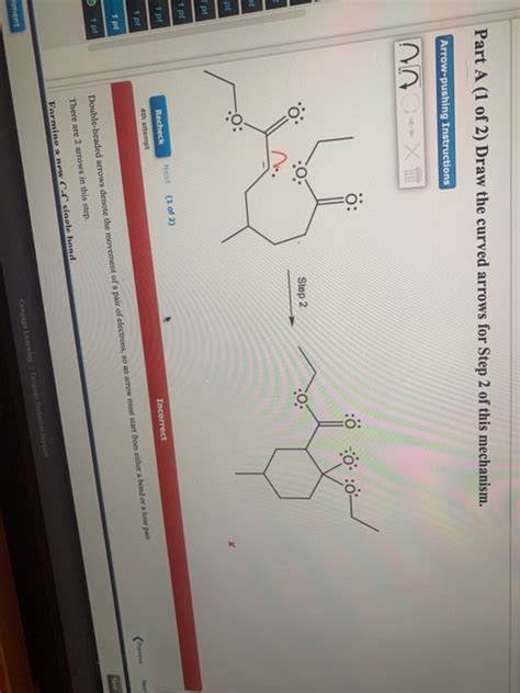 Solved Part A 1 Of 2 Draw The Curved Arrows For Step 2