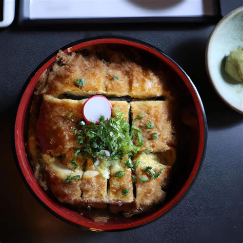 Premium Photo Katsudon Pork Cutlet Rice Bowl