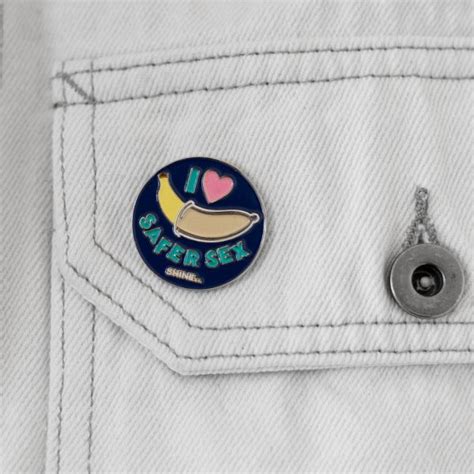 I Love Safer Sex Enamel Pin SHINE SA