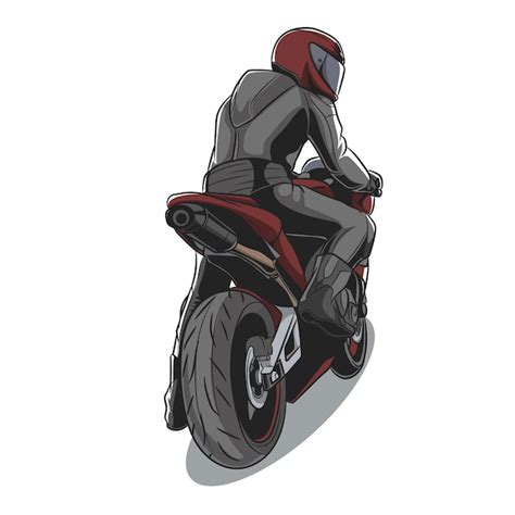 Premium Vector Motor Racing Rider Motorcycle Vector