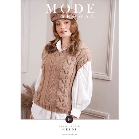 Rowan Womens Heidi Vest Top Knitting Pattern Using Merino Aria And