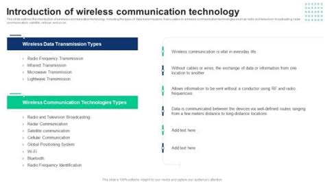 Wireless Communication Technologies Powerpoint Templates Slides And Graphics