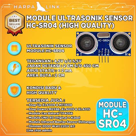 Jual Hc Sr04 Sr04 Ultrasonic Distance Measuring Transducer Sensor Module Hc Sr04 Sensor