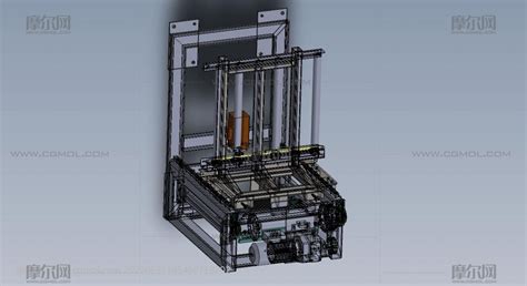 顶升移栽升降机 农业机械Solidworks图纸模型 机械工具模型下载 摩尔网CGMOL