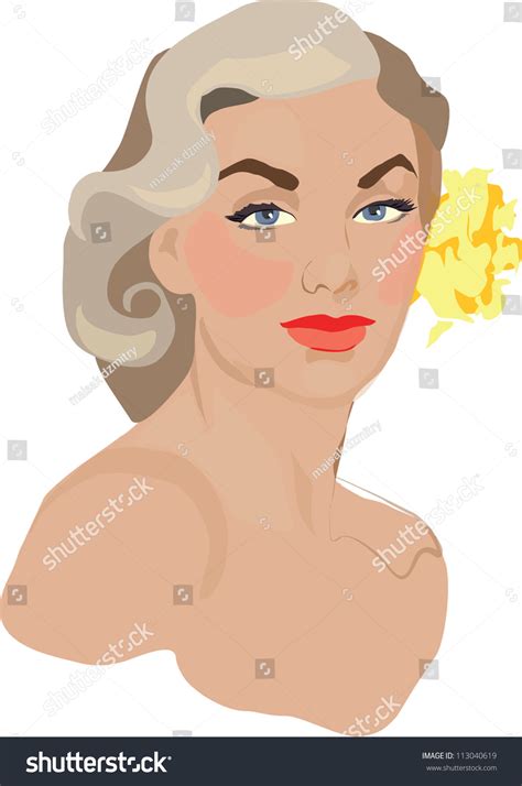 Woman Pop Art Retro Style Illustration Stock Vector Royalty Free