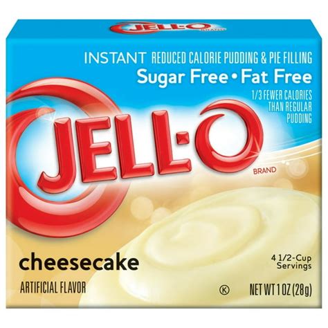 Jell O Instant Cheesecake Sugar Free Pudding 1 Oz 4 Pack