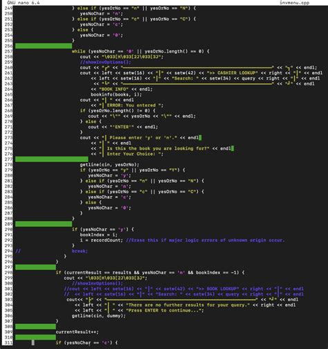 Solved Gnu Nano 64 Invmenucpp Gnu Nano