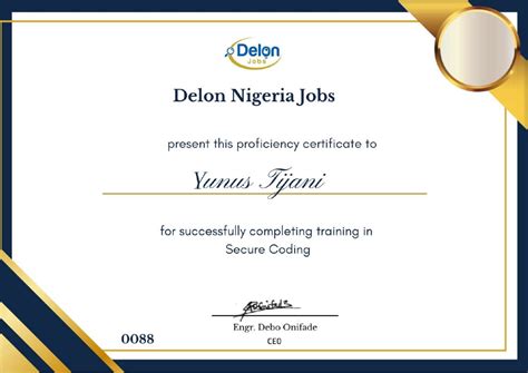 Yunus Tijani On Linkedin I Finished The Secure Code Training Offered