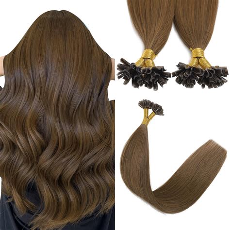 Sindra U Tip Extensions Chocolate Brown 4 40g 14 Inch Pre