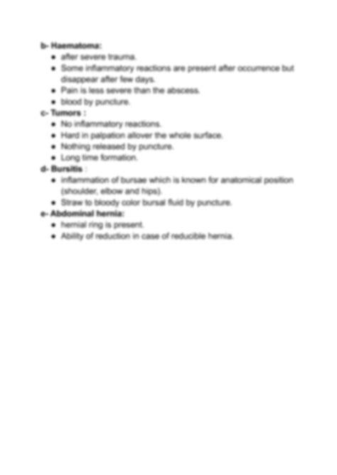 SOLUTION Differential Diagnosis Of Abscess Studypool