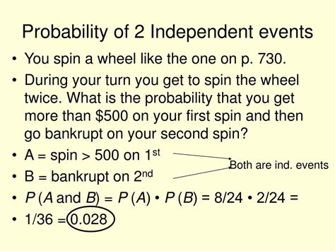 Ppt Probability Of Independent And Dependent Events Powerpoint