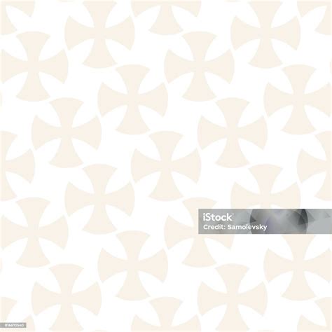 Seamless Subtle Cross Lattice Pattern Abstract Geometric Tiling Mosaic