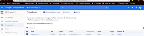 Google Cloud Platform External Ip Address Is Refusing To Connect In
