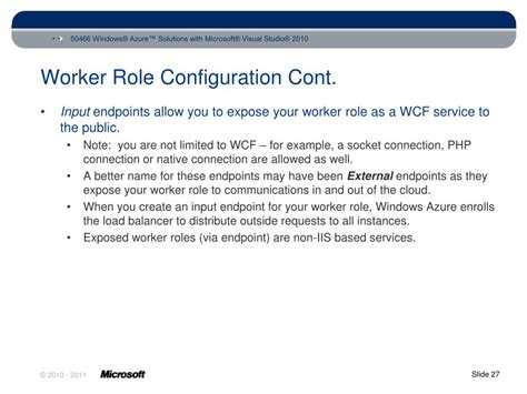 ppt windows azure worker role powerpoint presentation free download