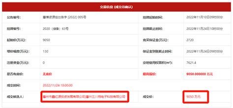 9050万元成交！石湾今年首宗商住地成功出让，位置就在地块广场惠州市