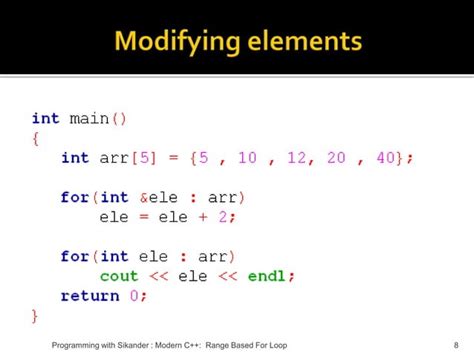 Moderncpp Range Based For Looppptx