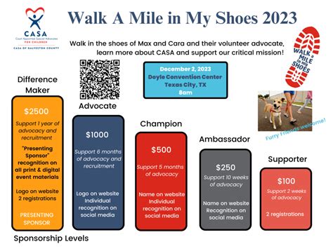 Walk A Mile In My Shoes 2023 Casa Of Galveston County