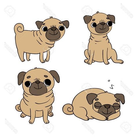 Pug Face Vector At Collection Of Pug Face Vector Free