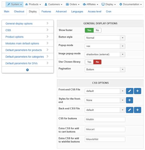 Hikashop Css Styling