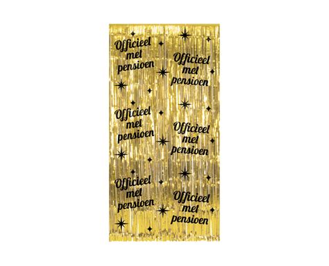 Classy Deurgordijn Pensioen Party Curtain Pensioen De Goede Keus