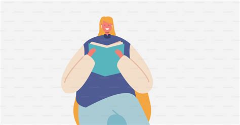 젊은 여성은 하얀 배경에 고립된 의자에 앉아 책을 읽는다 통근 교통편 버스 또는 지하철을 타는 여성 캐릭터 만화 사람들