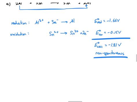 Solved 2 Use The Standard Electrode Potentials To Calculate The Cell