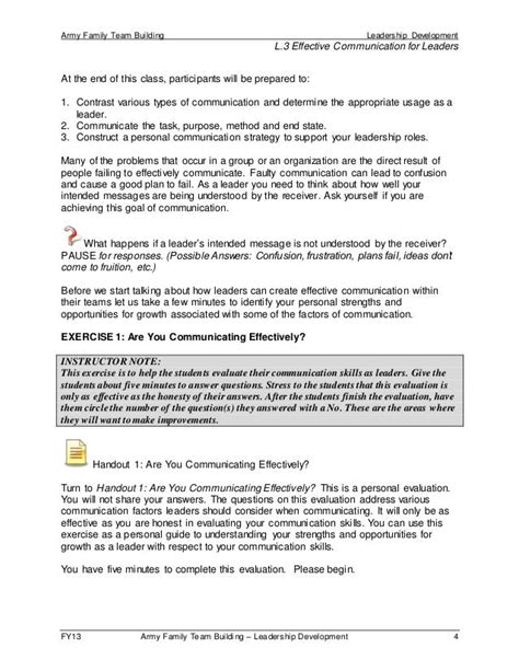 Effective Communication For Leaders Script