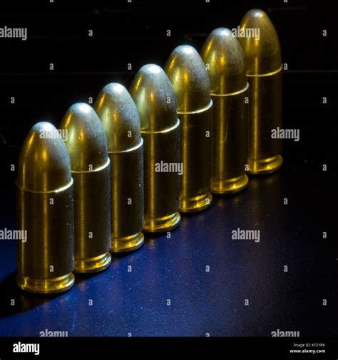 Bullets Lined Up Stock Photo Alamy