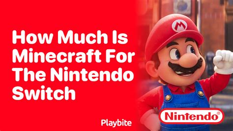 How Much Is Minecraft For The Nintendo Switch Playbite