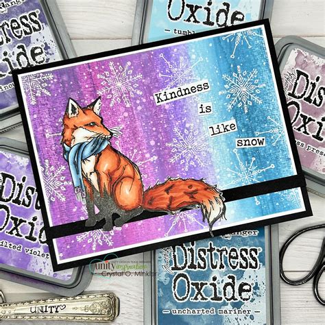 Ink Swipe Technique With Oxides December Challenge Unity Blog