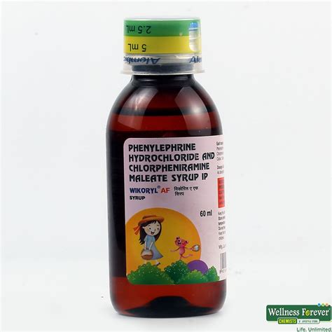 Buy Wikoryl Af Syrup 60 Ml Online At Best Prices Wellness Forever