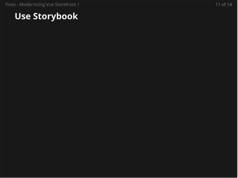 Modernizing Vue Storefront 1 Ppt