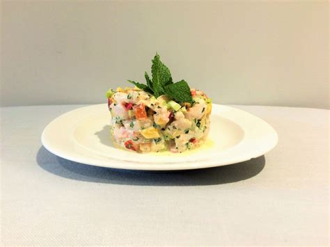 Salade De Crevettes Nordiques Aux Pêches Une MÈre Poule Un Peu Dingue