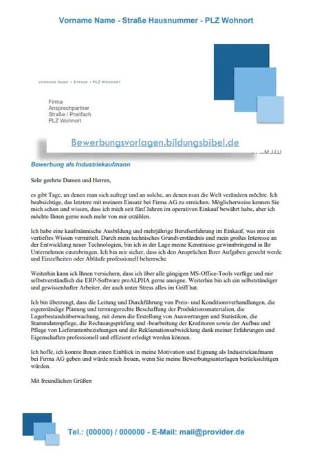 Bewerbungsschreiben Ausbildung Industriekaufmann Vorl Vrogue Co