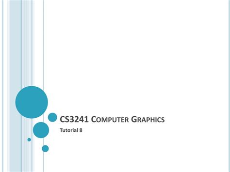 PPT CS Computer Graphics PowerPoint Presentation Free Download ID