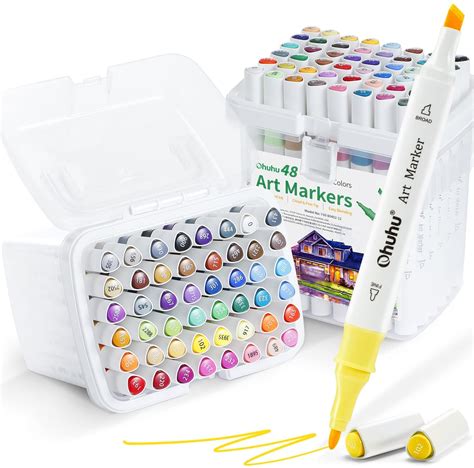 Buy OhuhuColouring Pens 96 Colours Graffiti Pens Markers Set For