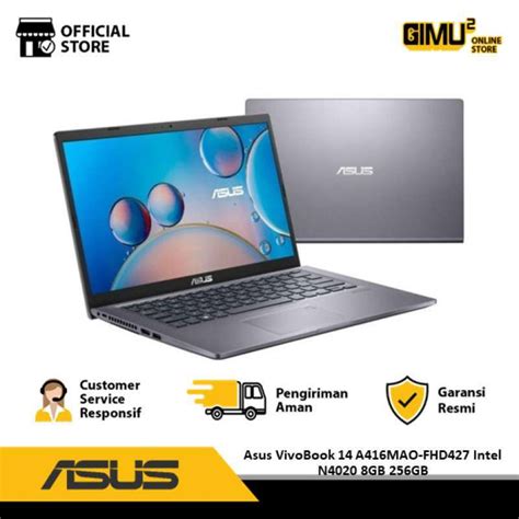 Promo Asus Vivobook 14 A416mao Fhd427 Intel N4020 8gb 256gb 14″ Fhd W11