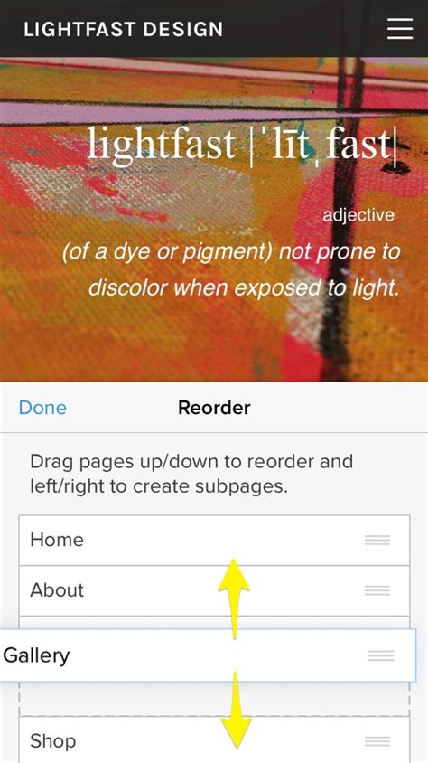 Create And Manage Pages In The Ios App Weebly Support Us