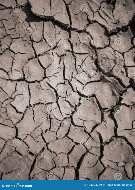 Textur Av Torr Sprucken Jord Kenbakgrunden Den Globala Bristen Av