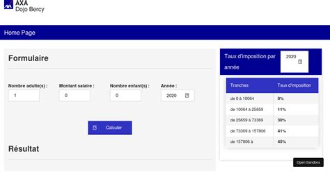 React Starter Dojo React Axa Codesandbox