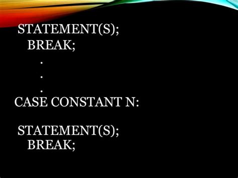 Conditional Statement C Pptx