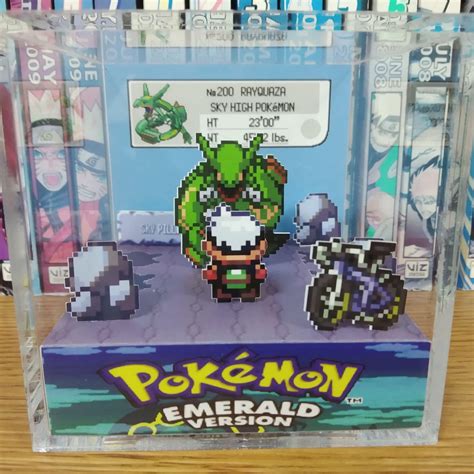 Rayquaza Sky Pillar Emerald Rayquaza Emerald 3D Diorama Etsy