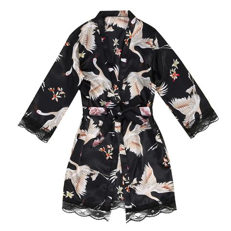 Mrat Womens Pajamas Set Robes Satin Silk Pajamas Womens Robes Cute