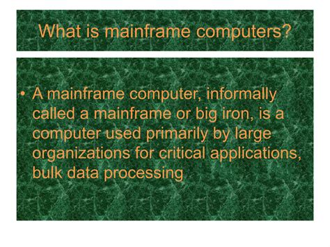 Types Of Computer Types Of Cpu Ppt